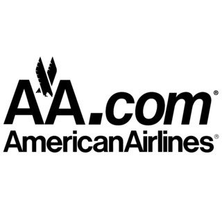 AA com American Airlines Logo Black and White – Brands Logos