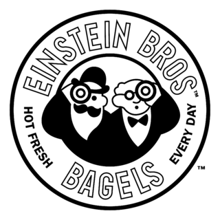 Einstein Bros Bagels Logo Black and White – Brands Logos