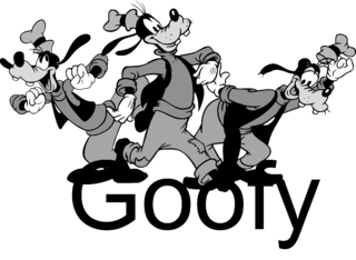 Goofy Logo Black and White – Brands Logos