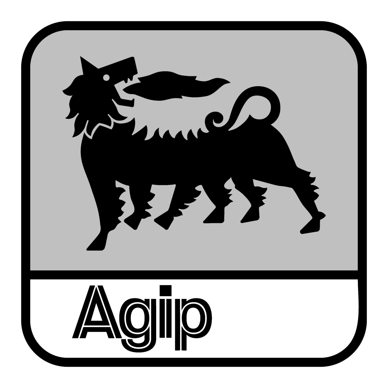 Agip Logo Black and White – Brands Logos