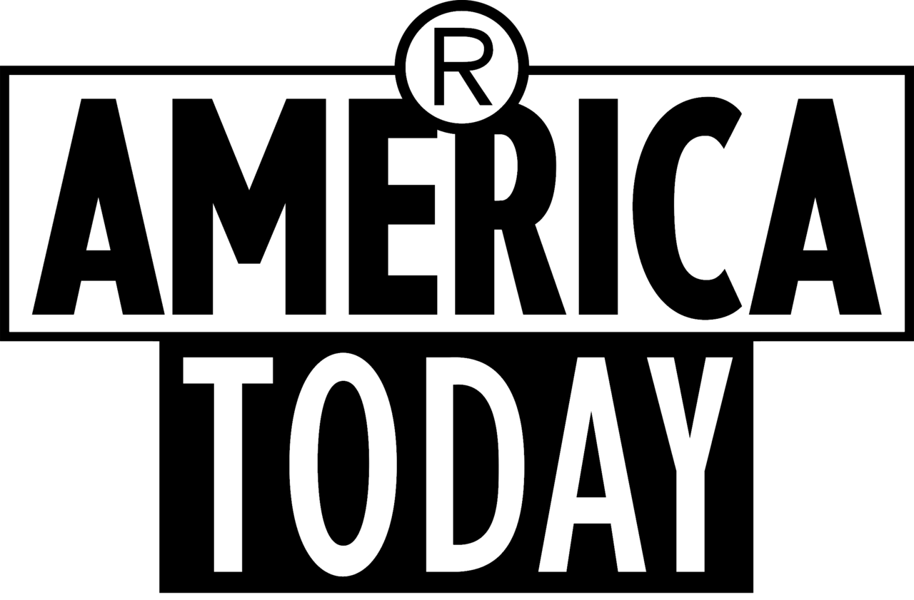 America Today Logo Black and White – Brands Logos