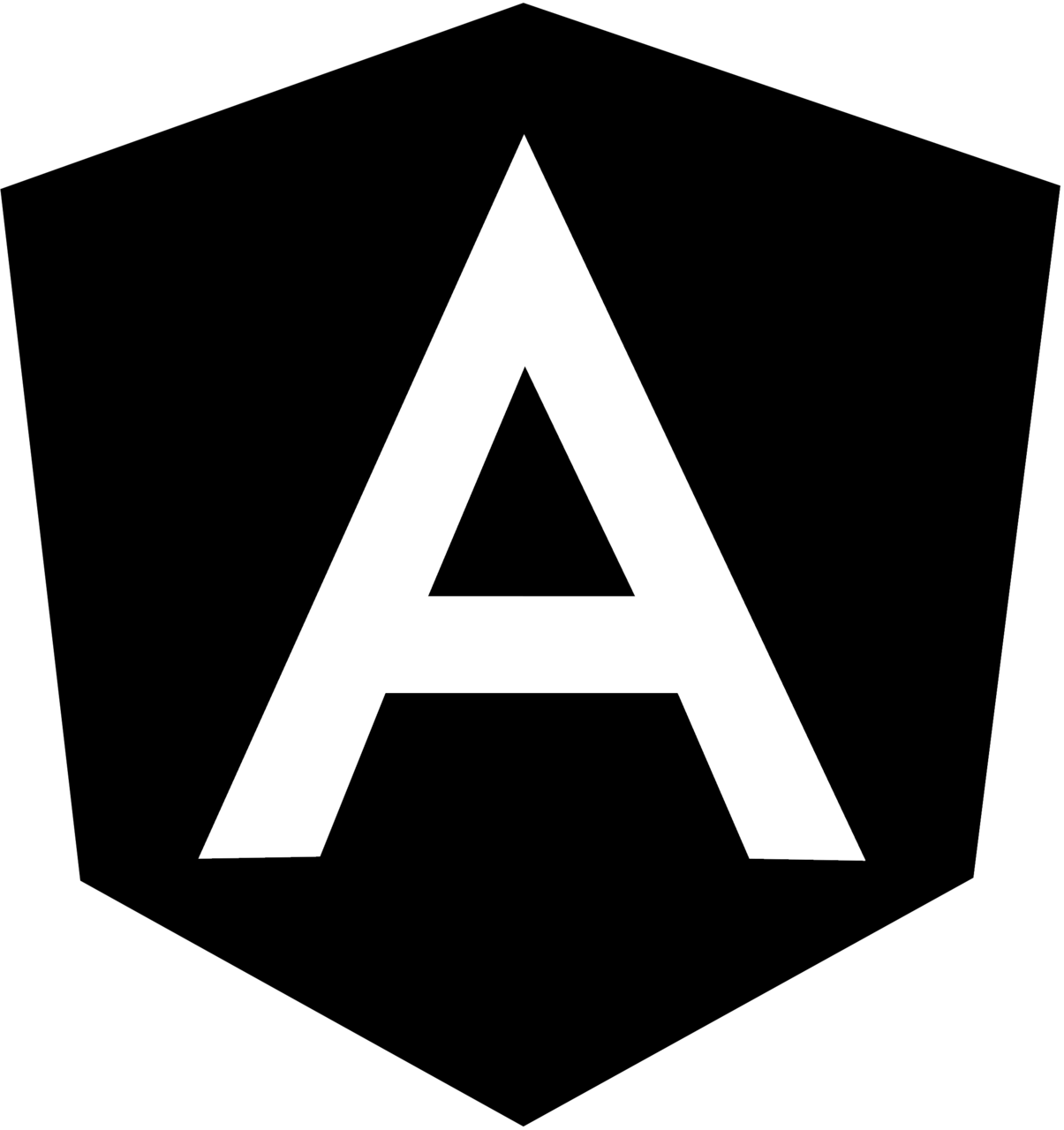 Angular Logo Black And White Brands Logos