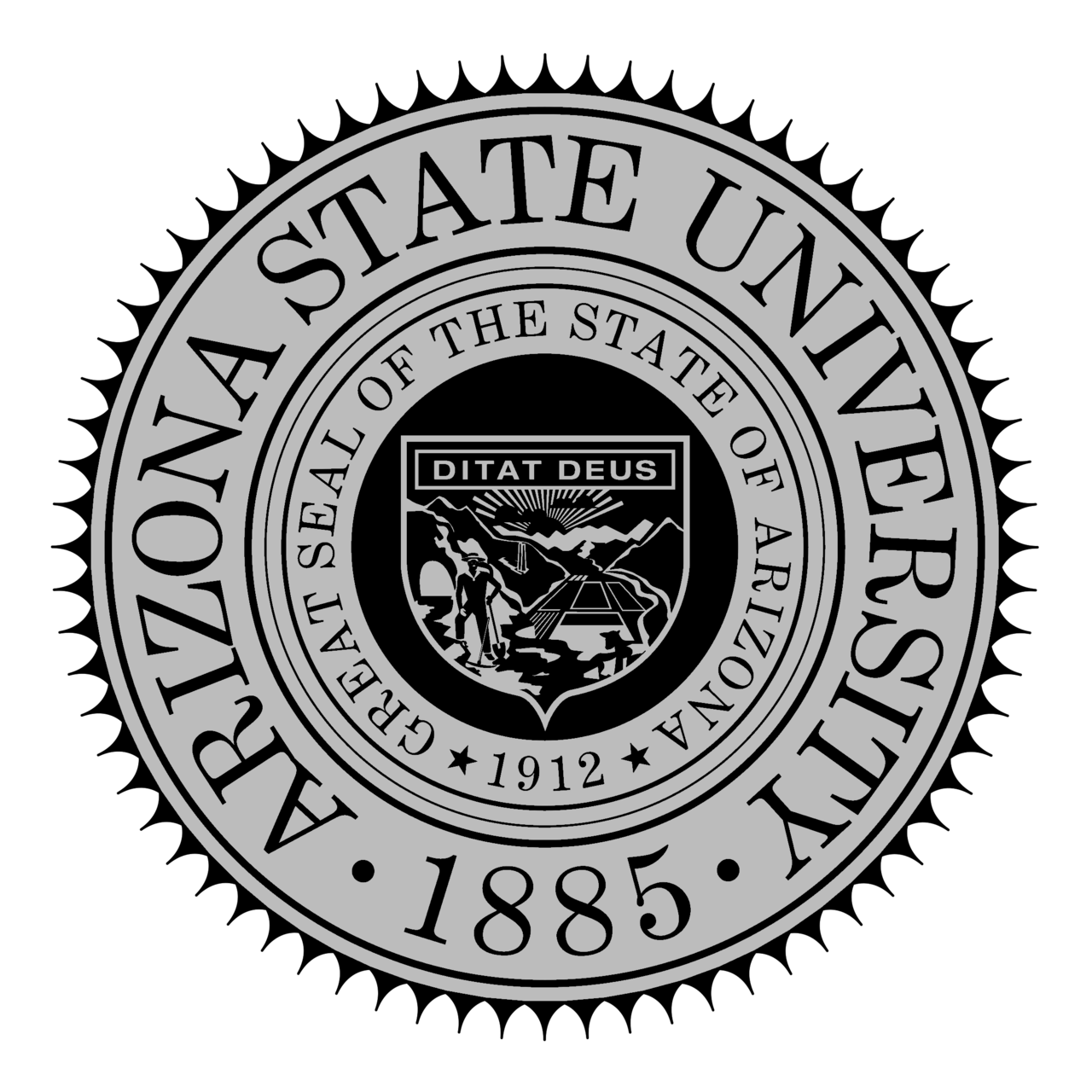 ASU Logo Black and White – Brands Logos