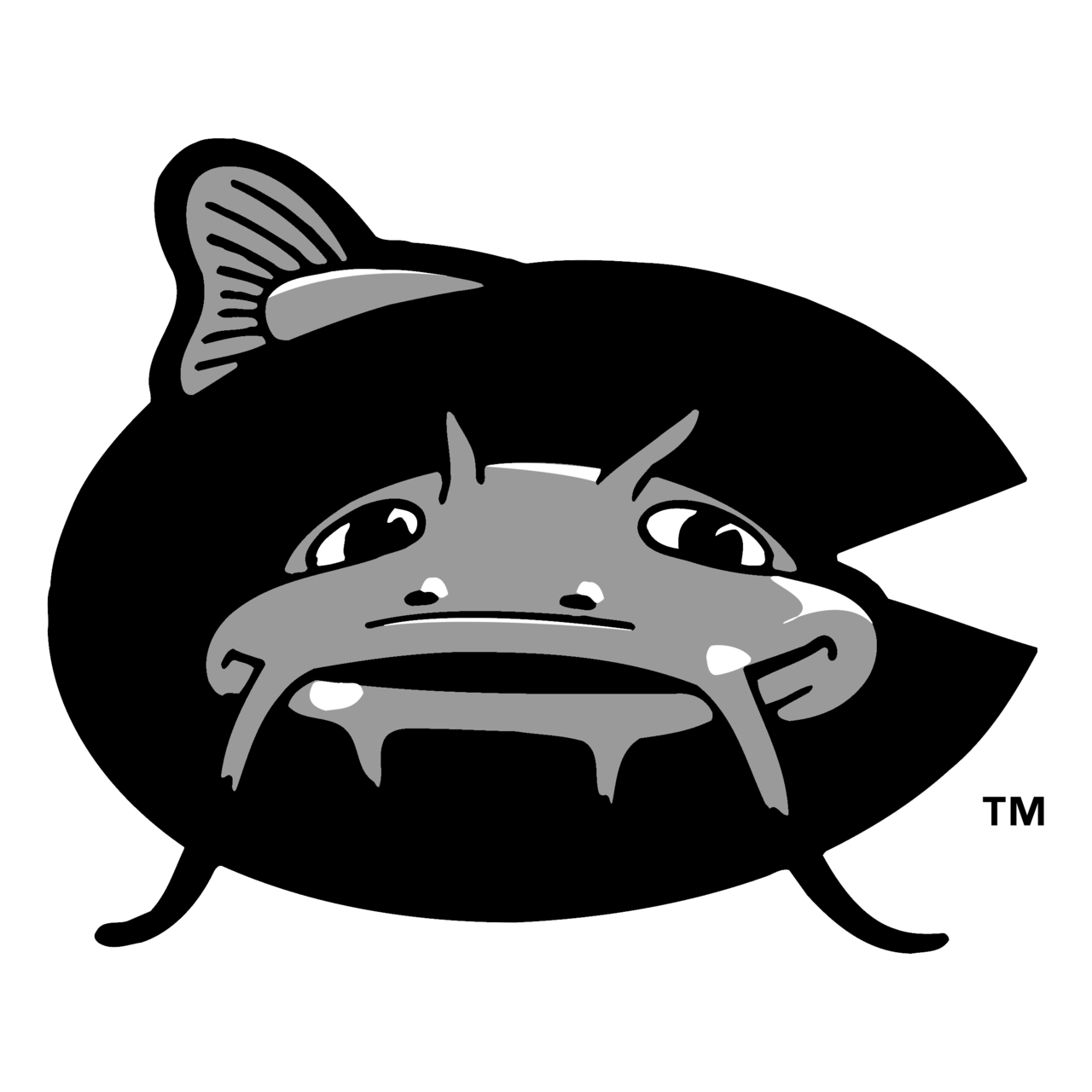 Carolina Mudcats Logo Black and White – Brands Logos