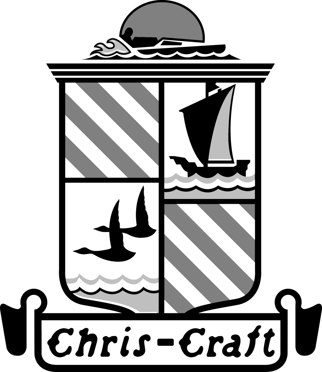 Chris Craft Logo Black and White (1) – Brands Logos