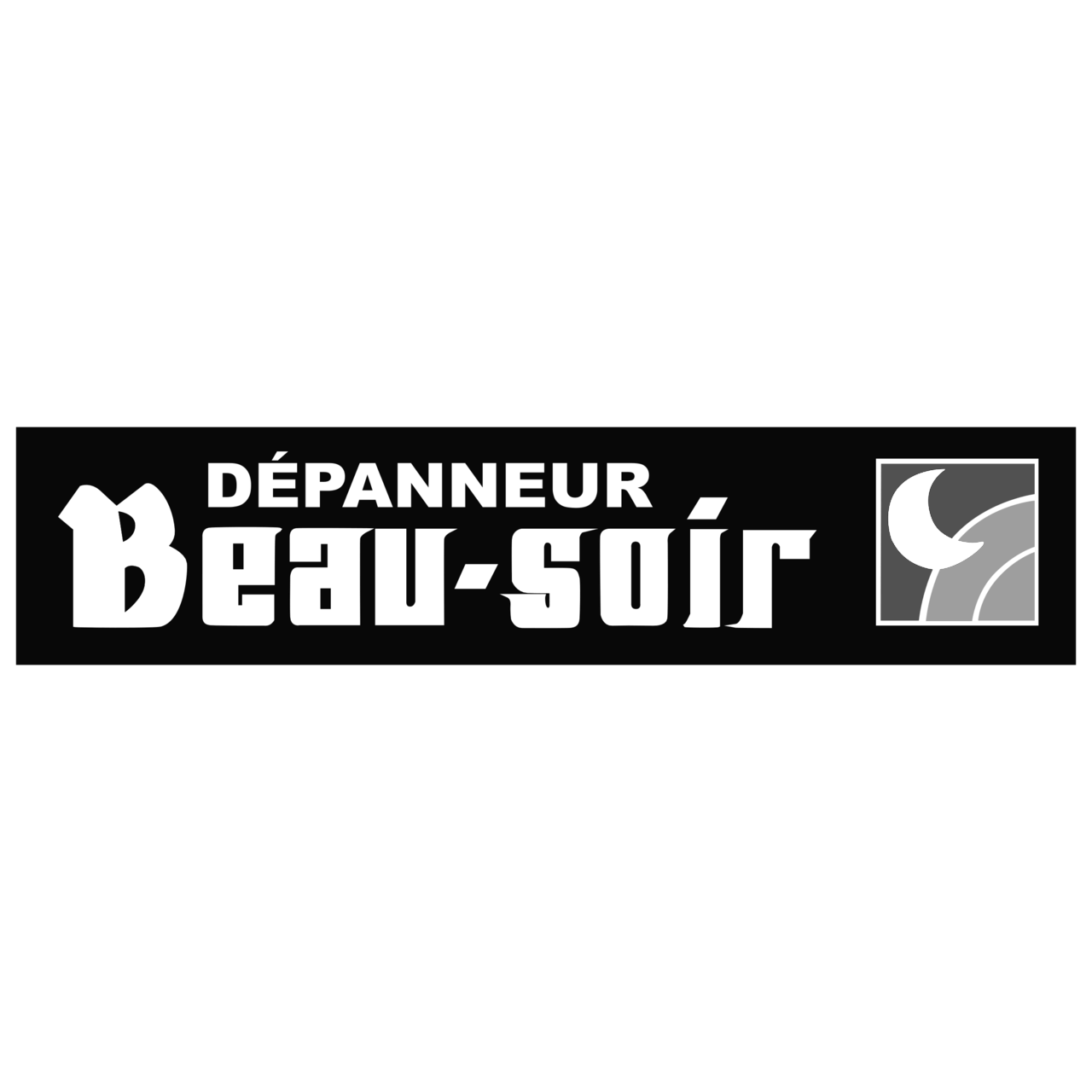 Depanneur Beau Soir Logo Black and White – Brands Logos