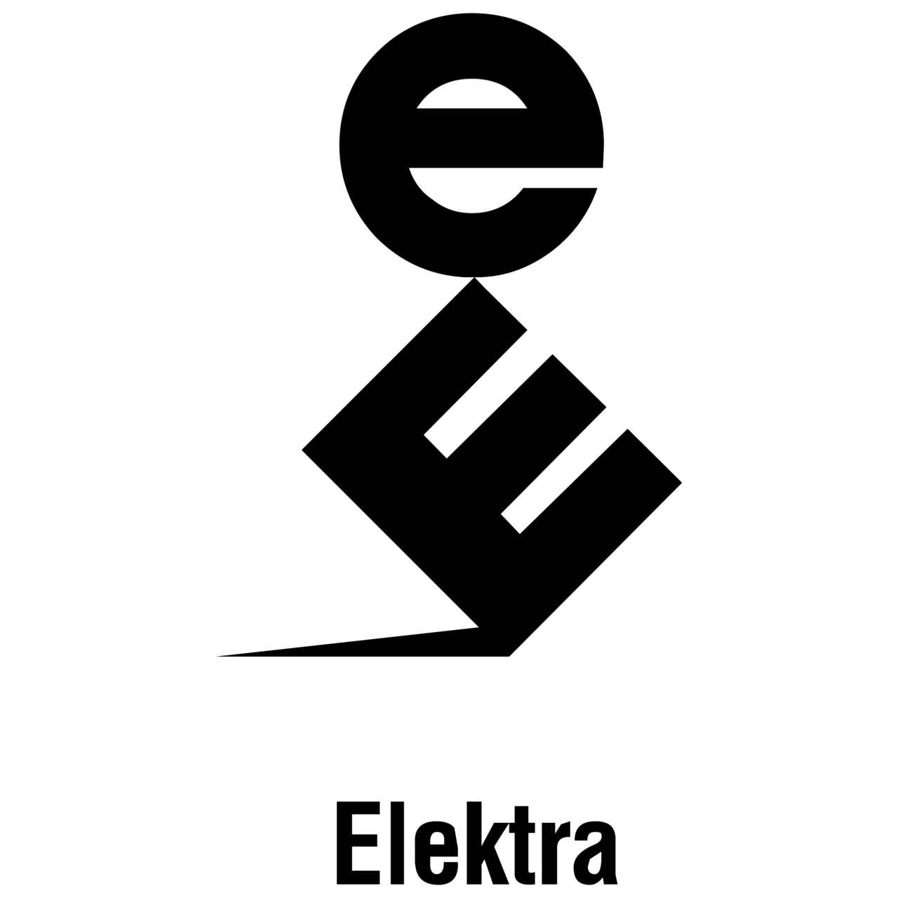 Elektra Records Logo Black and White – Brands Logos