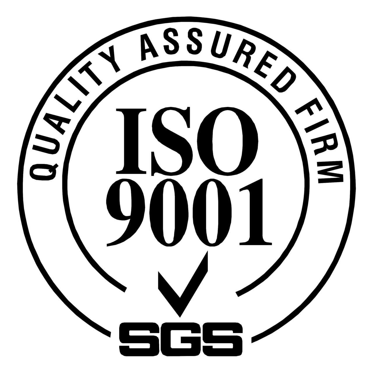 ISO 9001 SGS Logo Black and White – Brands Logos