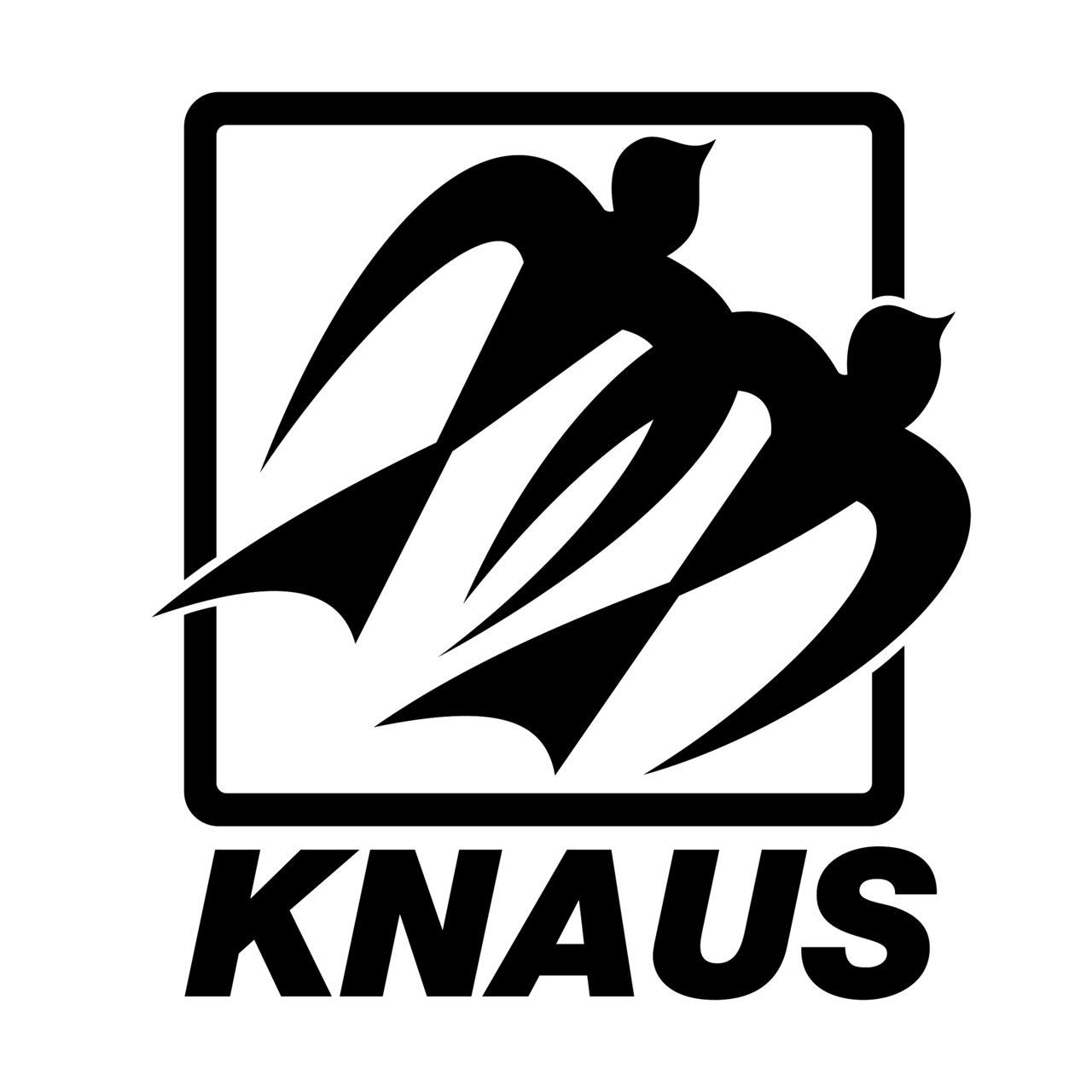 Knaus Logo Black and White – Brands Logos