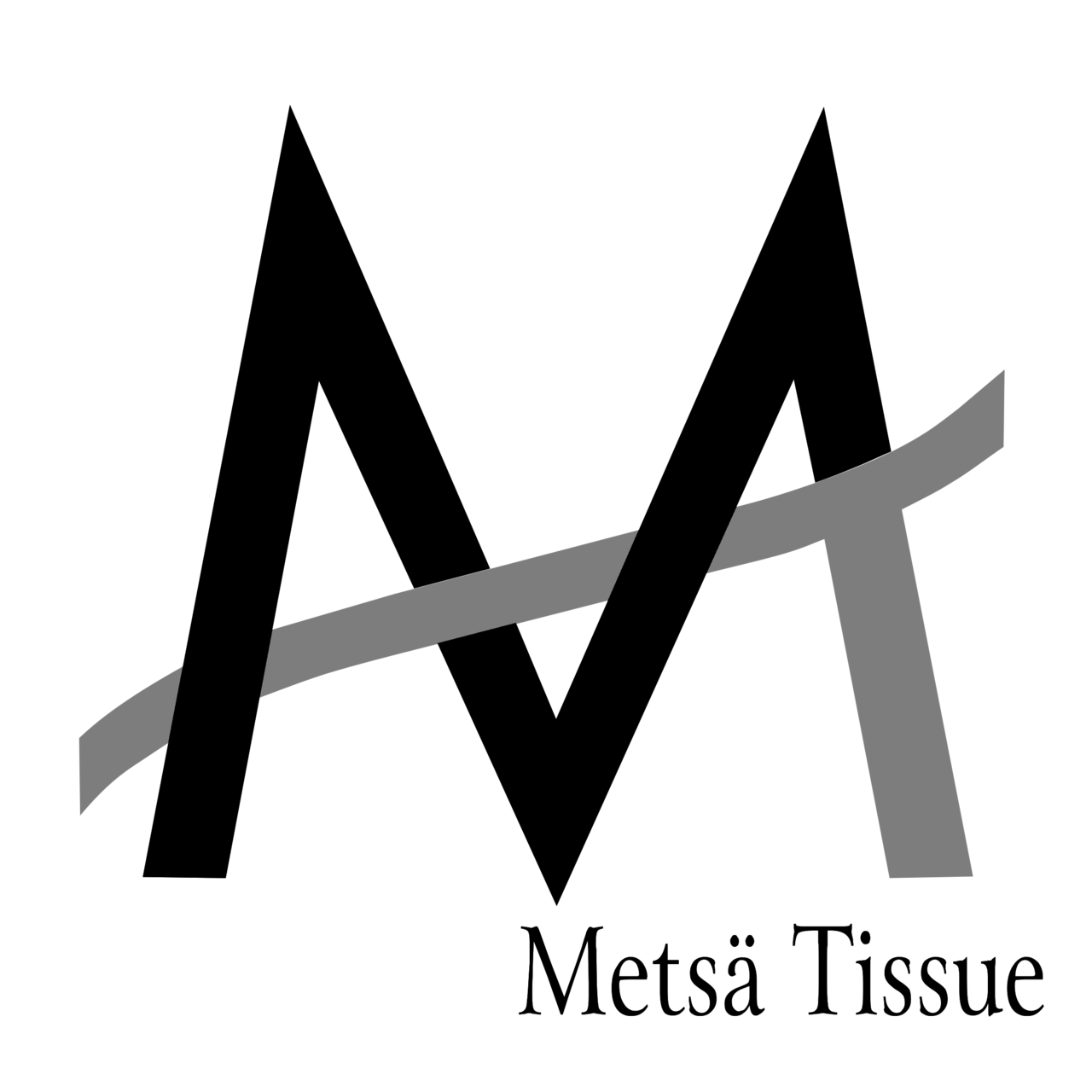 Metsa Tissue Logo Black and White – Brands Logos