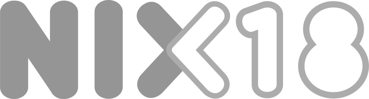 nix 18 Logo Black and White – Brands Logos