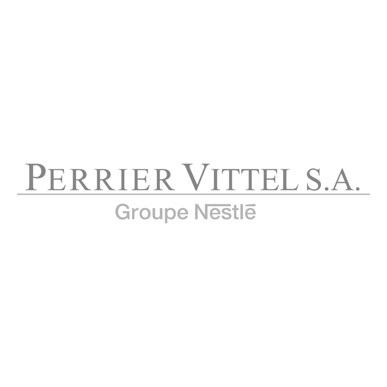 Perrier Vittel Logo Black and White – Brands Logos
