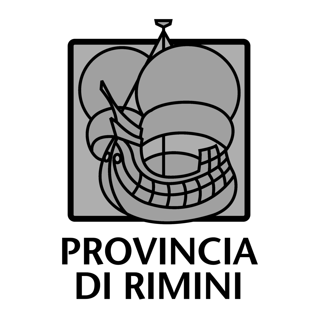 Provincia di Rimini Logo Black and White – Brands Logos