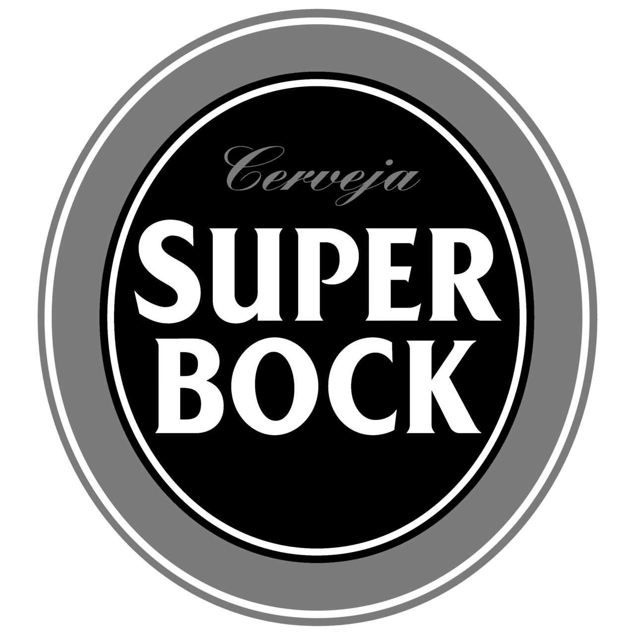 Super Bock Logo Black and White – Brands Logos