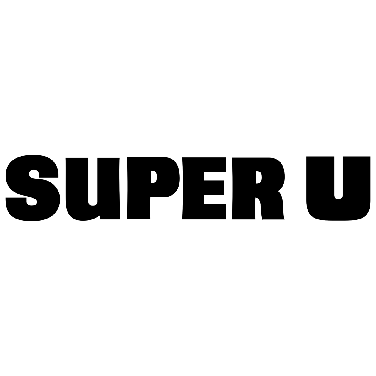Super U Logo Black and White – Brands Logos