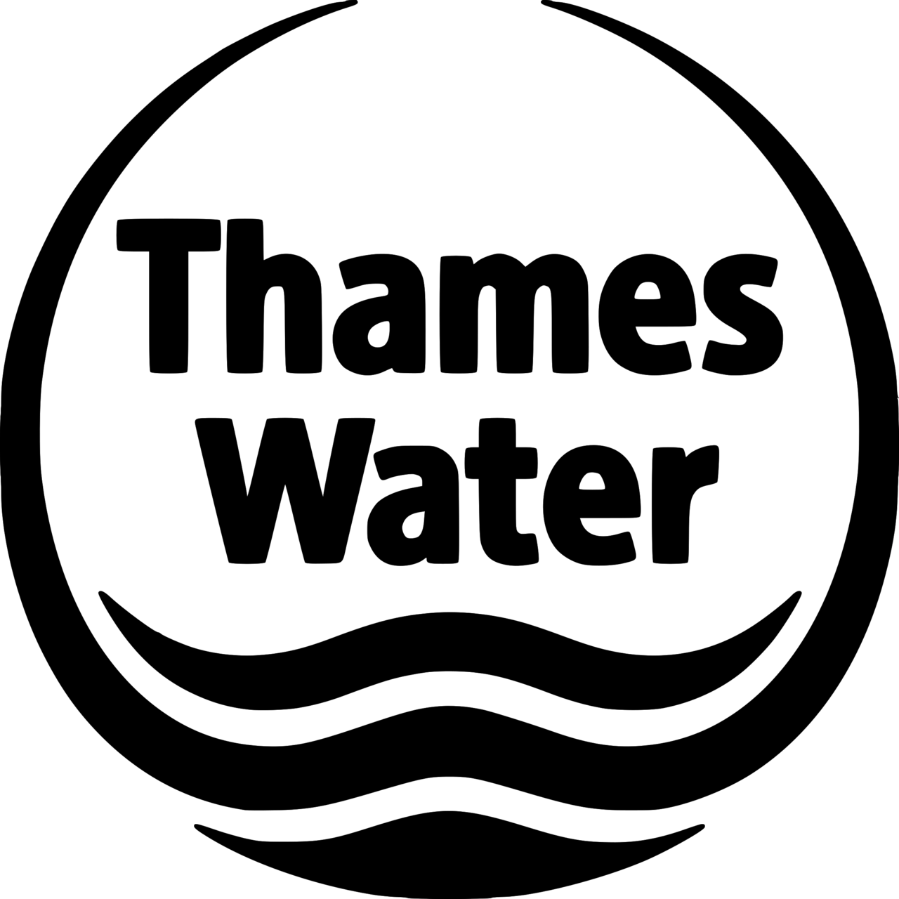 Thames Water Logo Black and White – Brands Logos