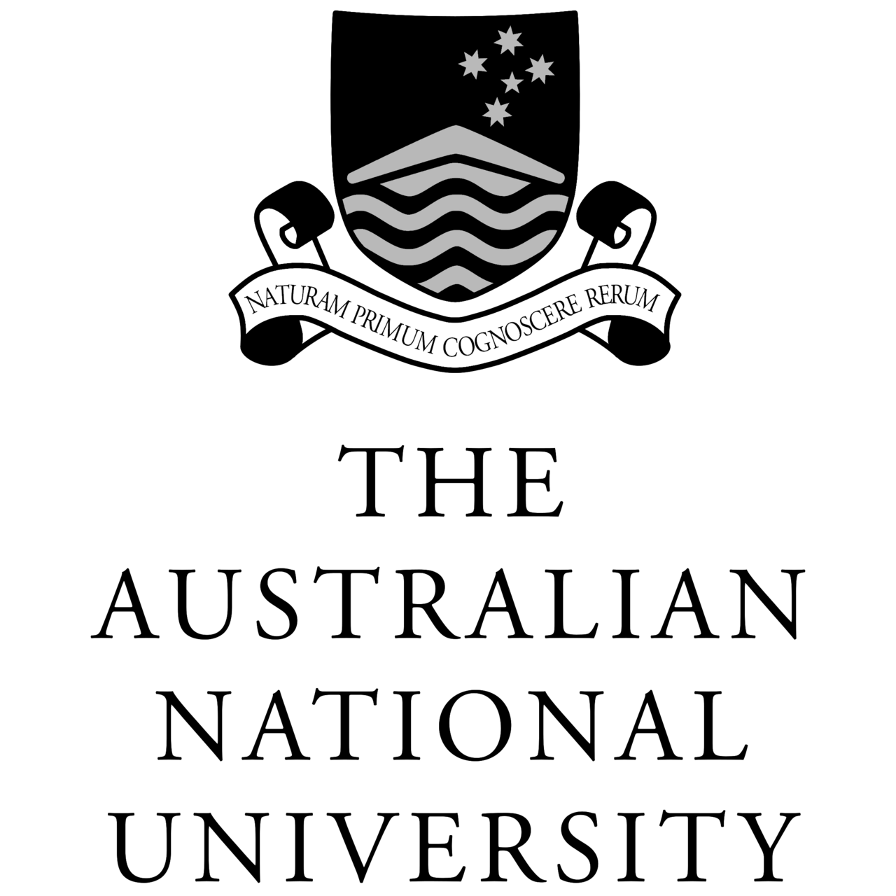 The Australian National University ANU Logo Black and White – Brands Logos