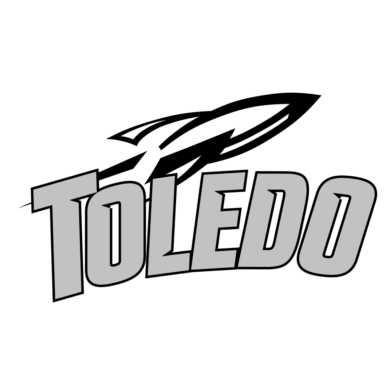 Toledo Rockets Logo Black and White – Brands Logos