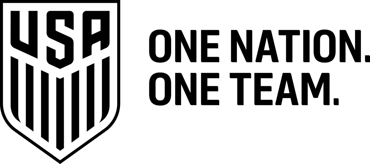 USA One Nation. One Team Logo Black and White – Brands Logos