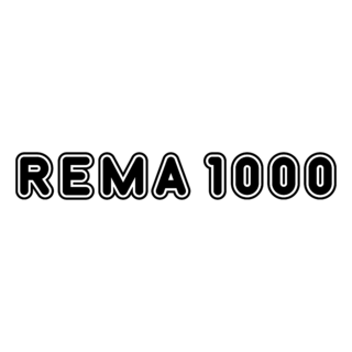 Rema 1000 Logo Black and White – Brands Logos